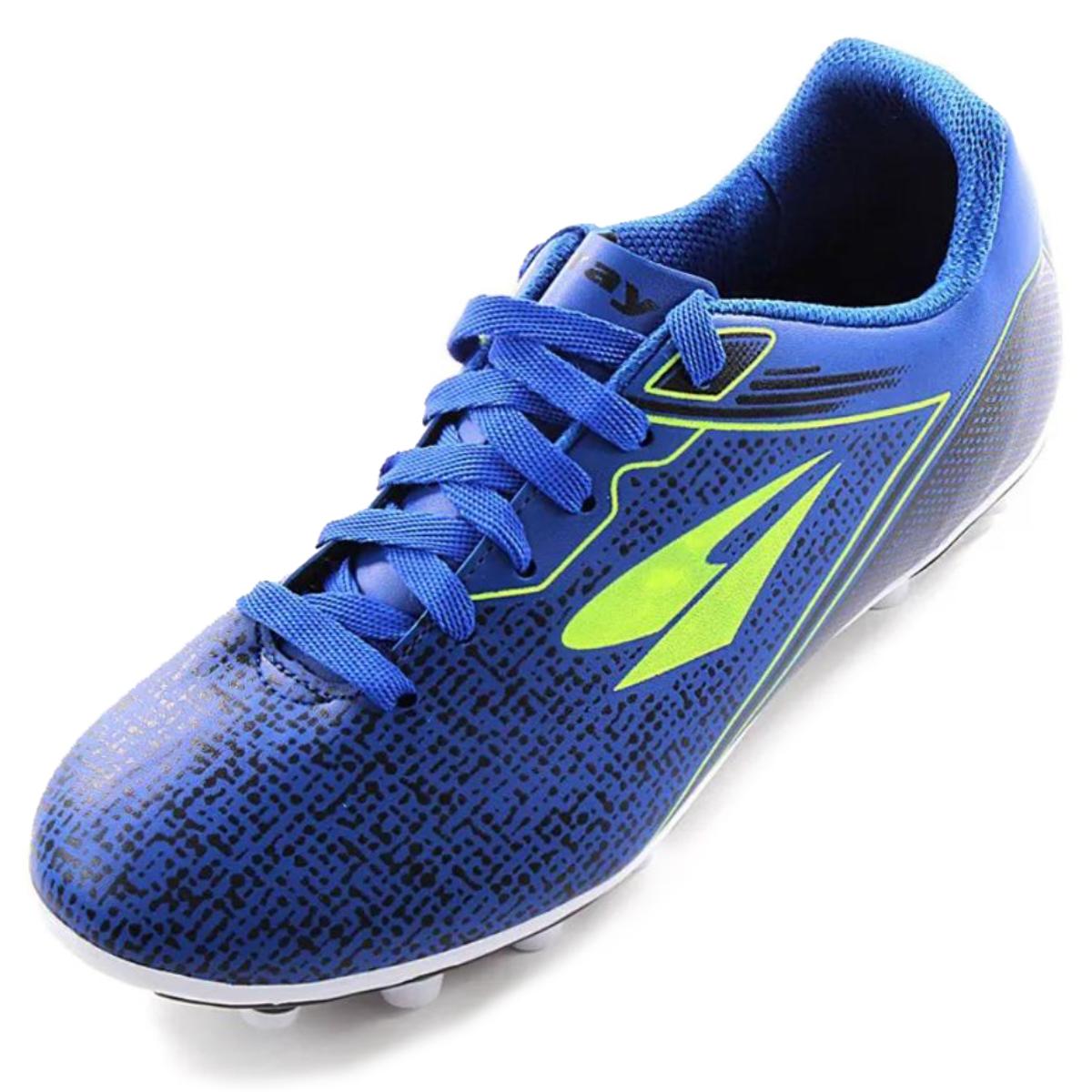 Chuteira Campo Dray Layt Masculina Azul e Verde - Compre Agora | Cabana ...