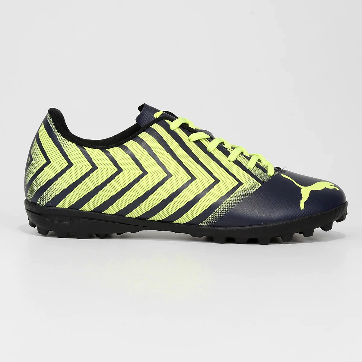 Chuteira Society Puma Tacto II Masculina Azul e Amarelo - Compre Agora ...