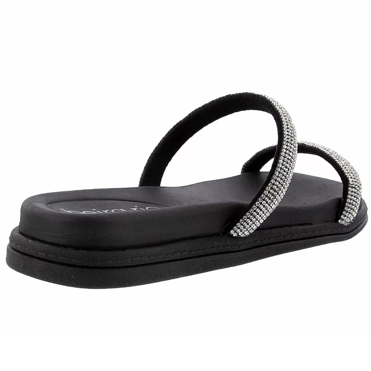 Rasteira Beira Rio Flatform Strass Feminina Preto - Compre Agora ...