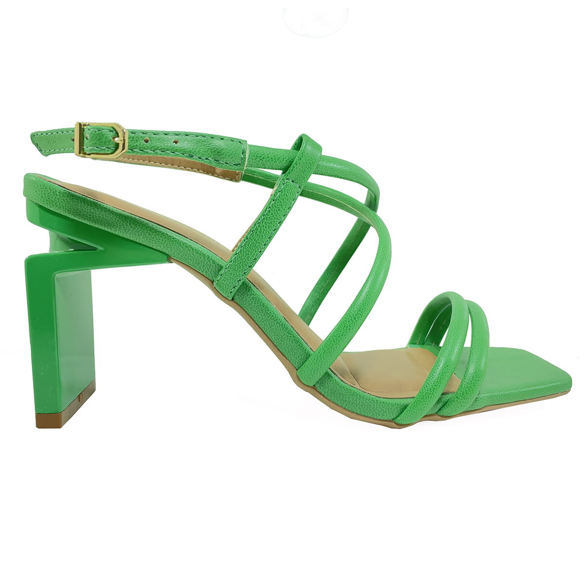 Sandália Di Valentini Tiras Salto Kattie Verde - Compre Agora | Cabana ...
