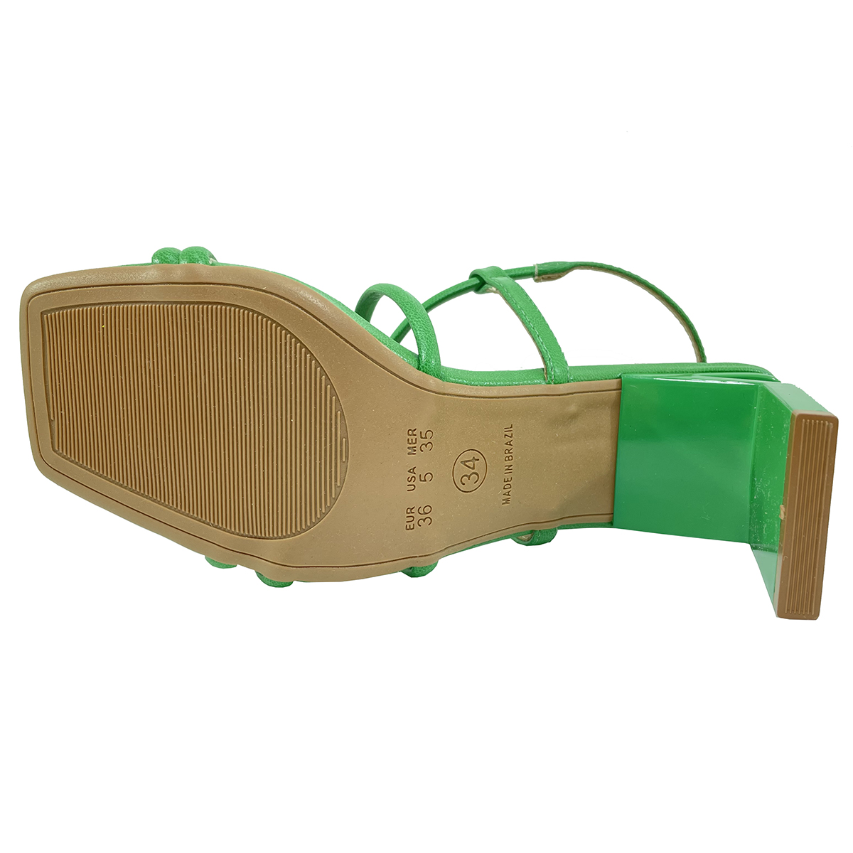 Sandália Di Valentini Tiras Salto Kattie Verde - Compre Agora | Cabana ...