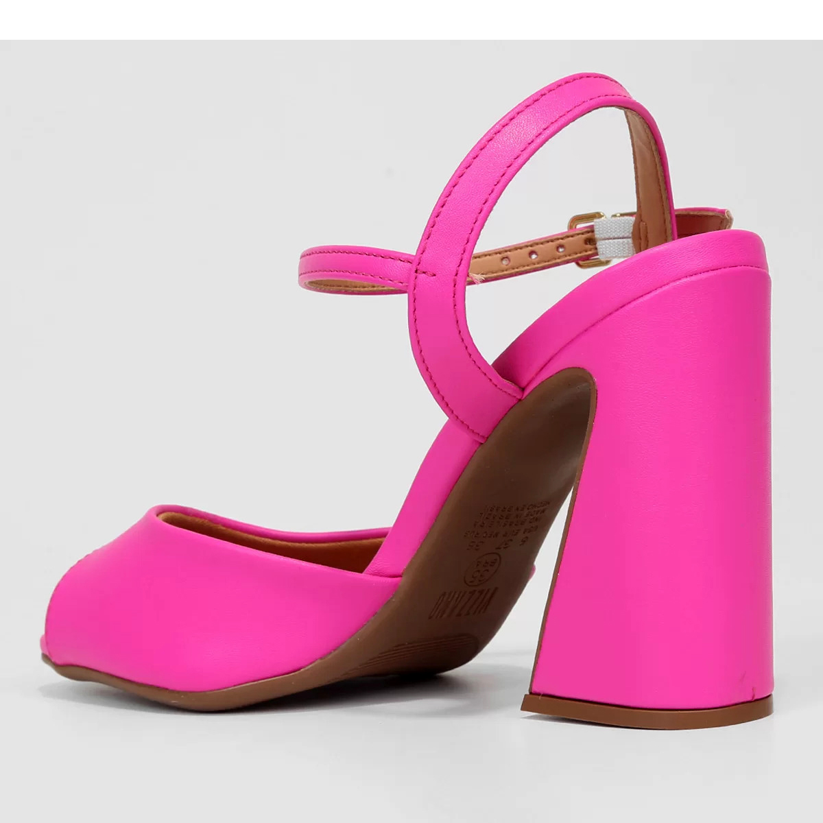 Sandália Vizzano Salto Bloco Feminina Rosa - Compre Agora | Cabana Magazine