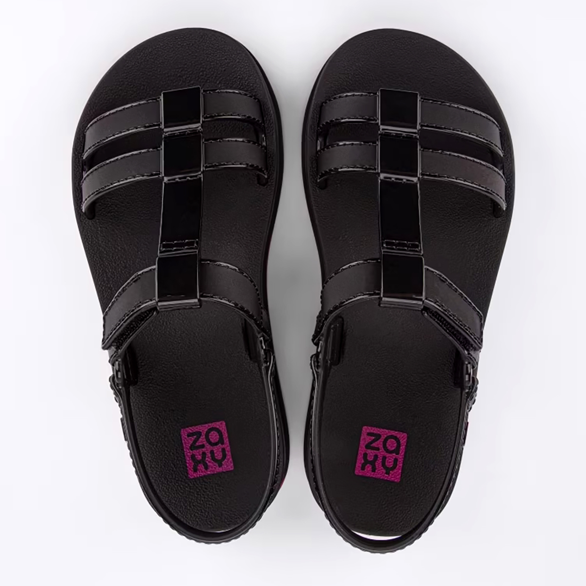 Sandália Infantil Zaxy Conectada Gladiadora Flatform Preto - Compre ...