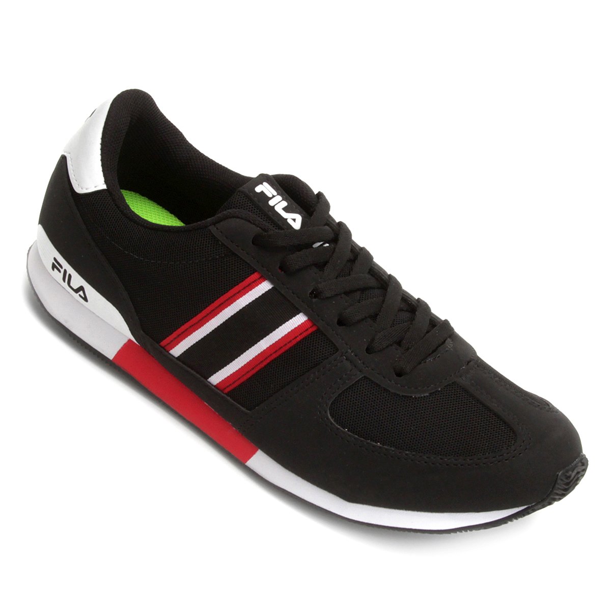 Tênis Fila F-Retrô Sport SL Masculino Preto e Vermelho - Compre Agora ...