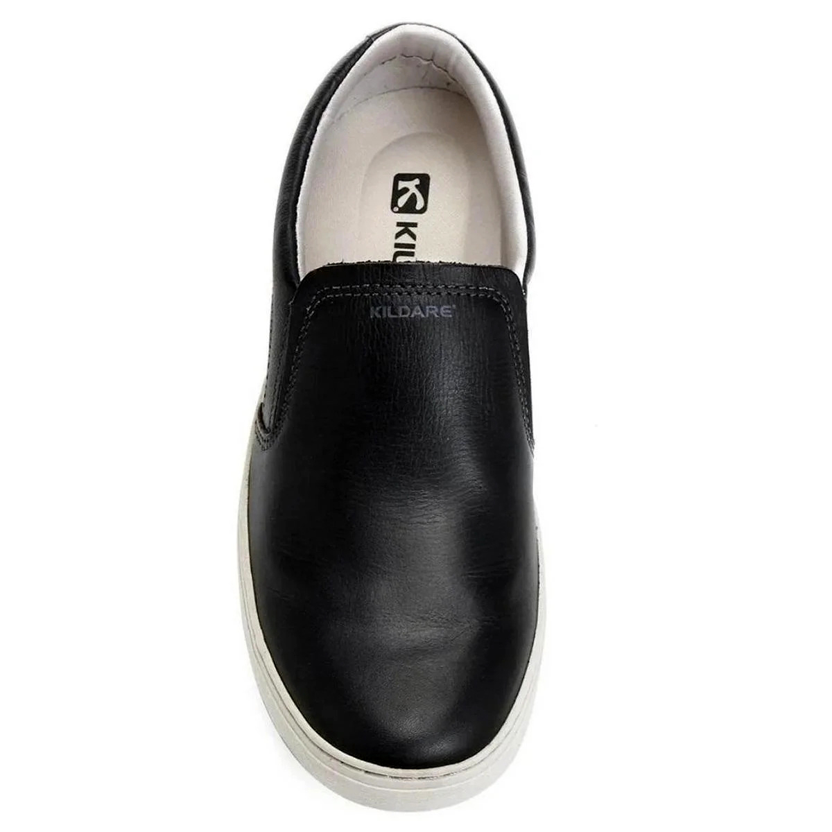Tênis Slip On Couro Kildare Masculino Preto e Branco - Compre Agora ...