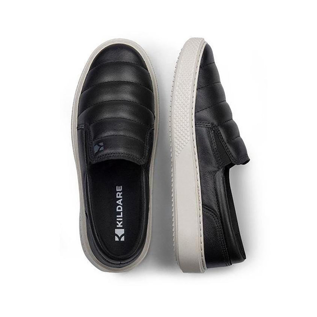 Tênis Slip On Kildare G900 Street Couro Preto e Branco - Compre Agora ...