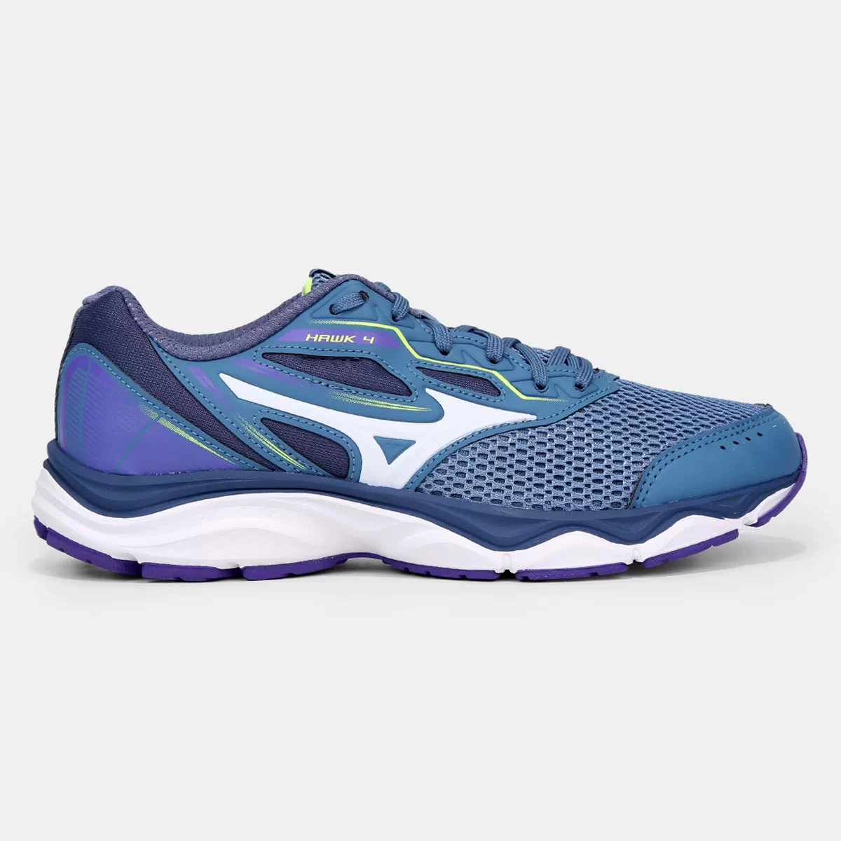 Tênis Mizuno Wave Hawk 4 Feminino Azul - Compre Agora | Cabana Magazine