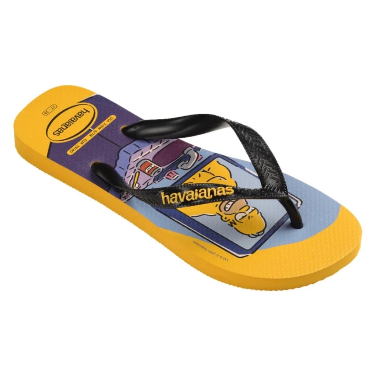 Chinelo Havaianas Simpsons Masculino Amarelo - Compre Agora | Cabana ...