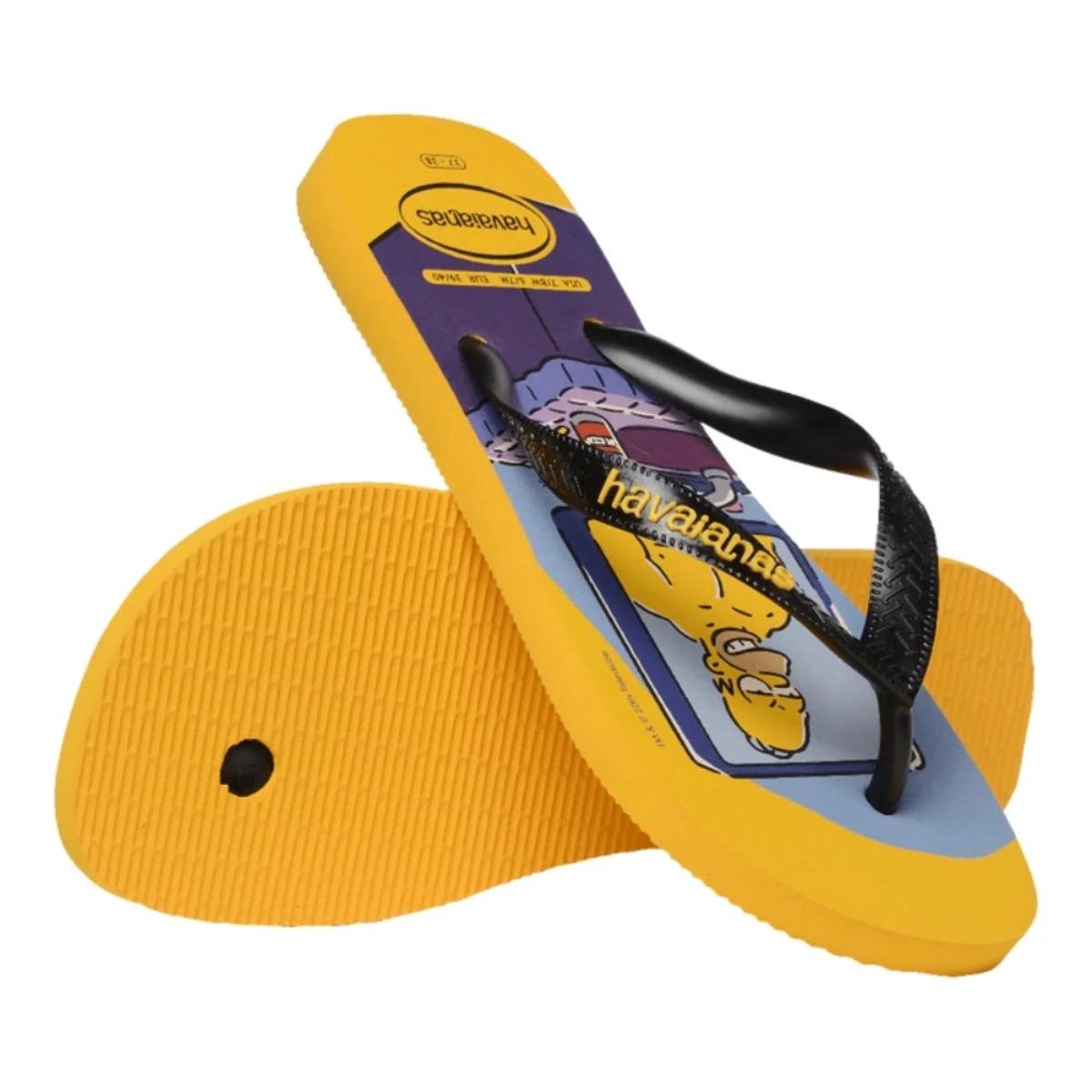 Chinelo Havaianas Simpsons Masculino Amarelo - Compre Agora | Cabana ...