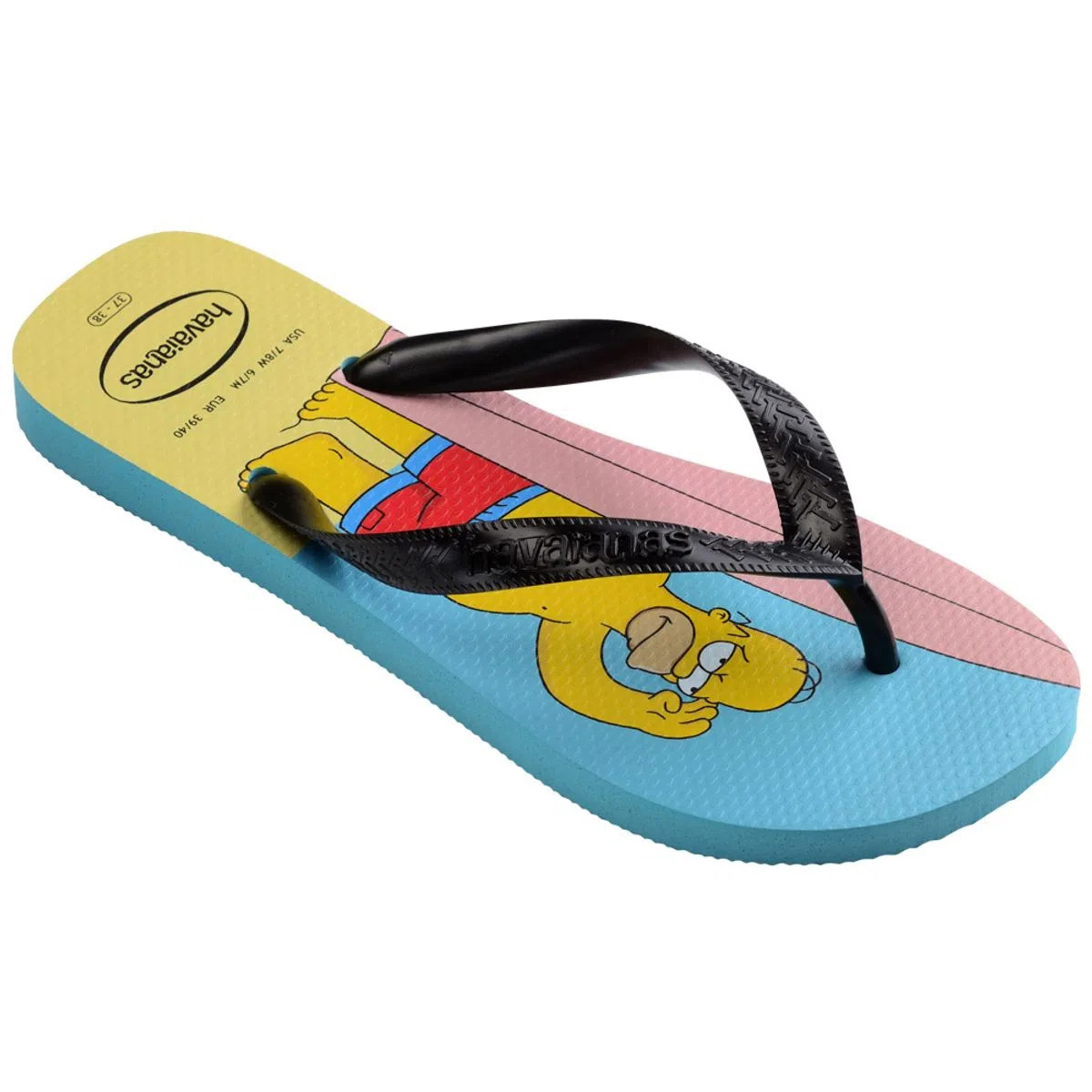 Chinelo Havaianas Simpsons Masculino Azul e Preto - Compre Agora ...