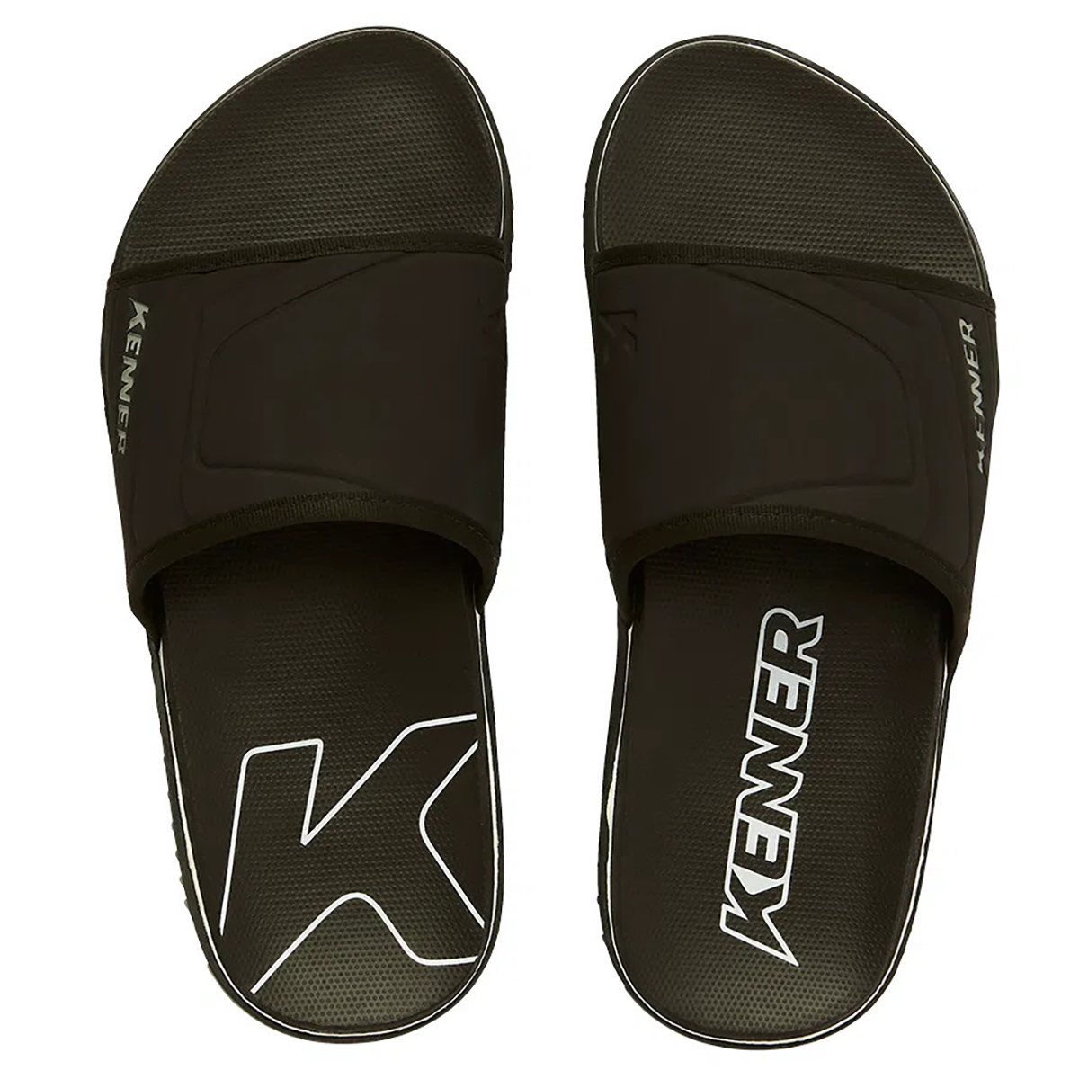 Chinelo Kenner Slide Go Masculino Preto e Branco - Compre Agora ...